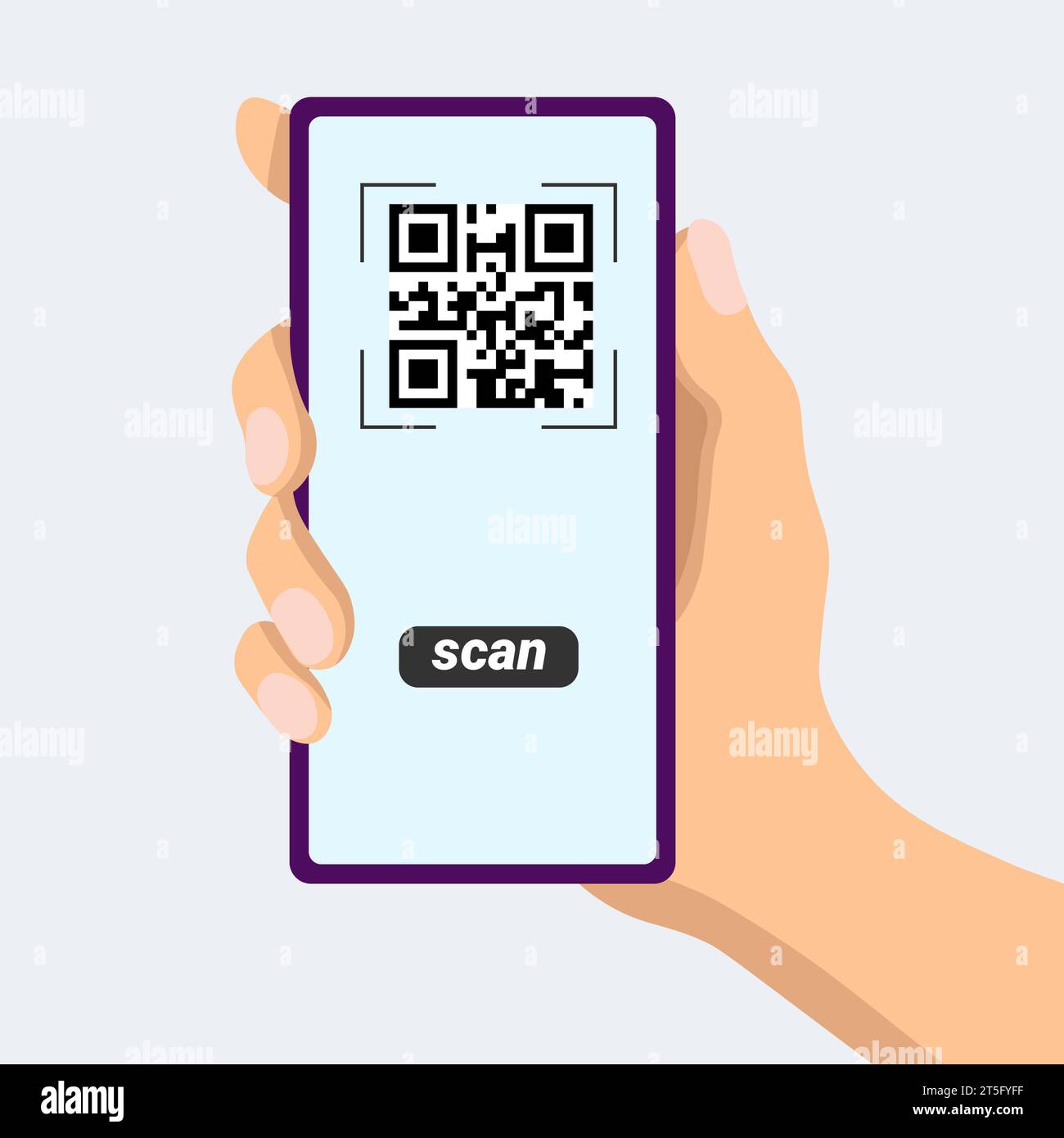 Hand scan validation Stock Vector Images - Alamy