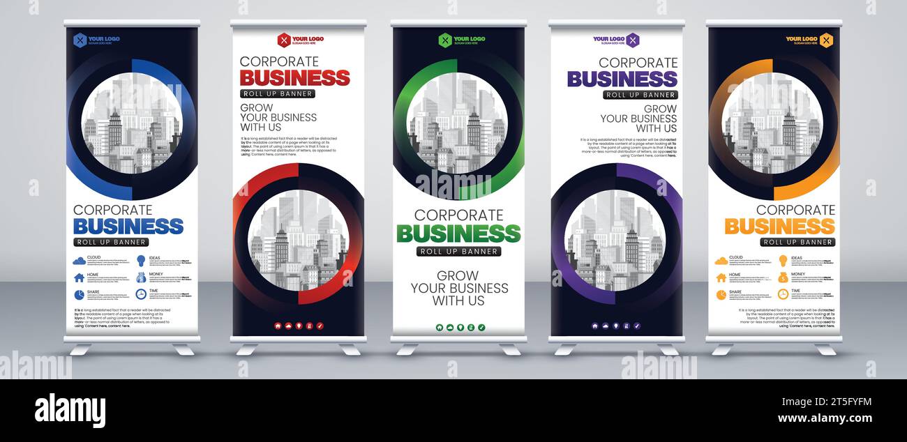 Modern business roll up banner designs Stock Vector Image & Art - Alamy