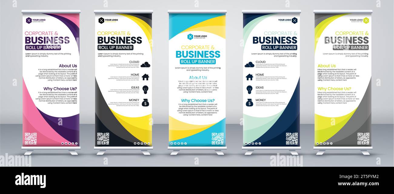 Modern business roll up banner designs Stock Vector Image & Art - Alamy