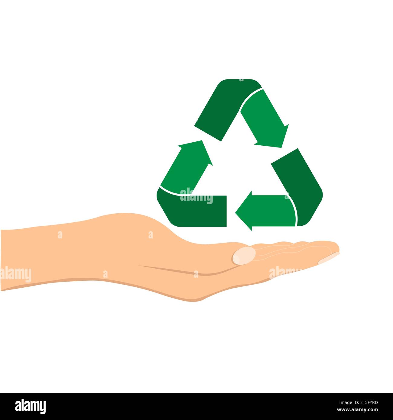 Triangular recycling symbol on Cut Out Stock Images & Pictures - Alamy