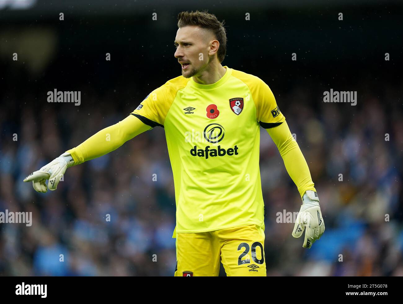 Bournemouth goalkeeper Ionut Andrei Radu during the Premier League ...
