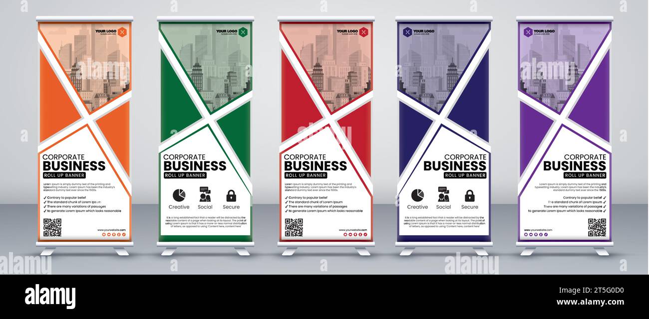 Modern business roll up banner designs Stock Vector Image & Art - Alamy