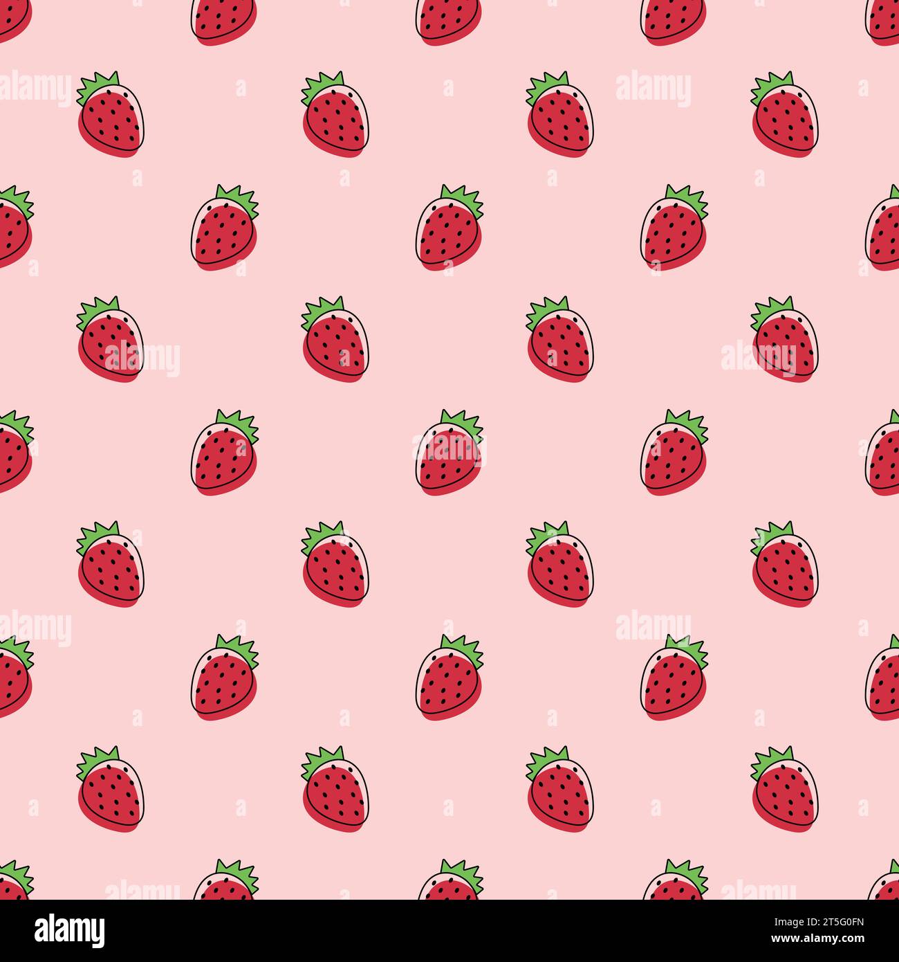 Seamless background with strawberries. Vector illustration. Texture for ...