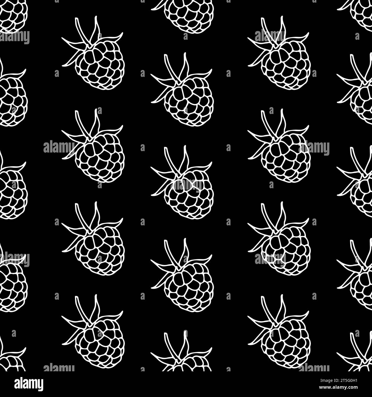raspberries seamless pattern. Seamless background with raspberry ...