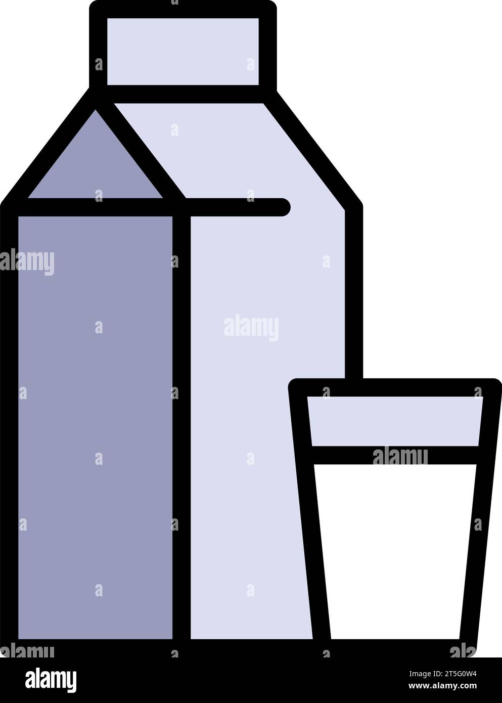 Milk icon or logo in modern simple style. High quality flat pictogram ...