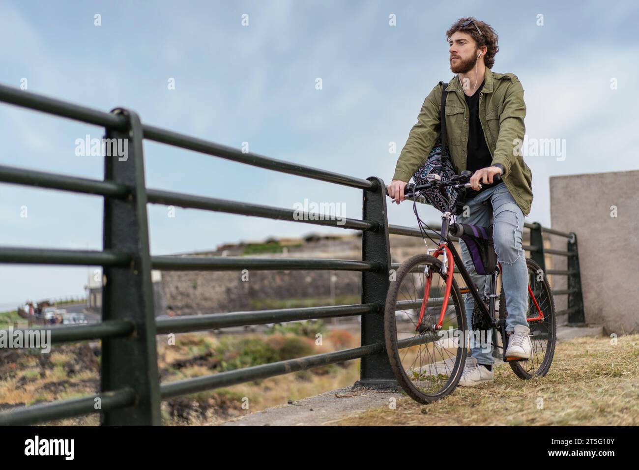 Bearded man cycling hi-res stock photography and images - Alamy