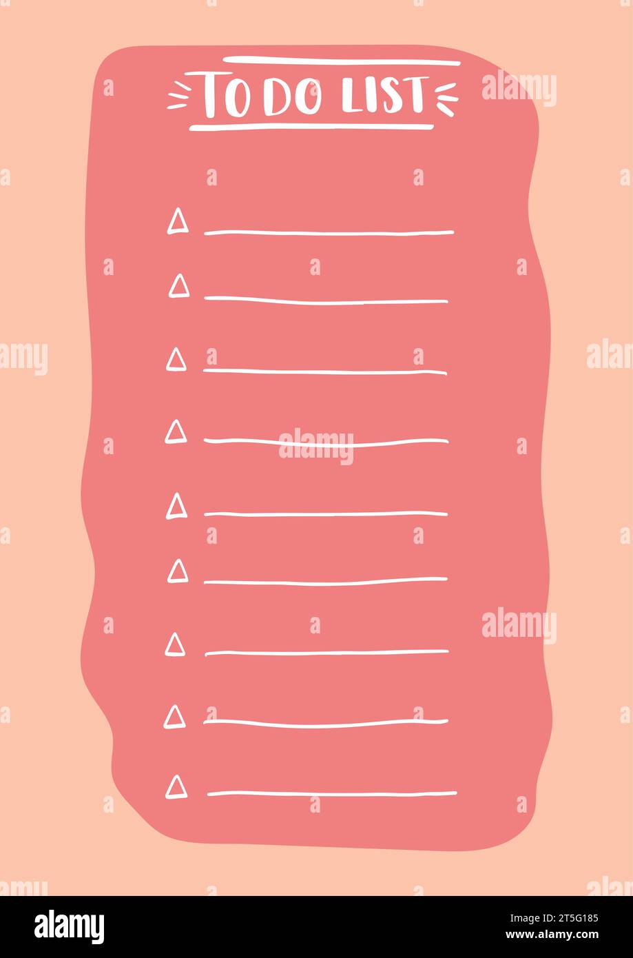 Trendy minimalist planner in pastel colors. For menu, to-do list ...
