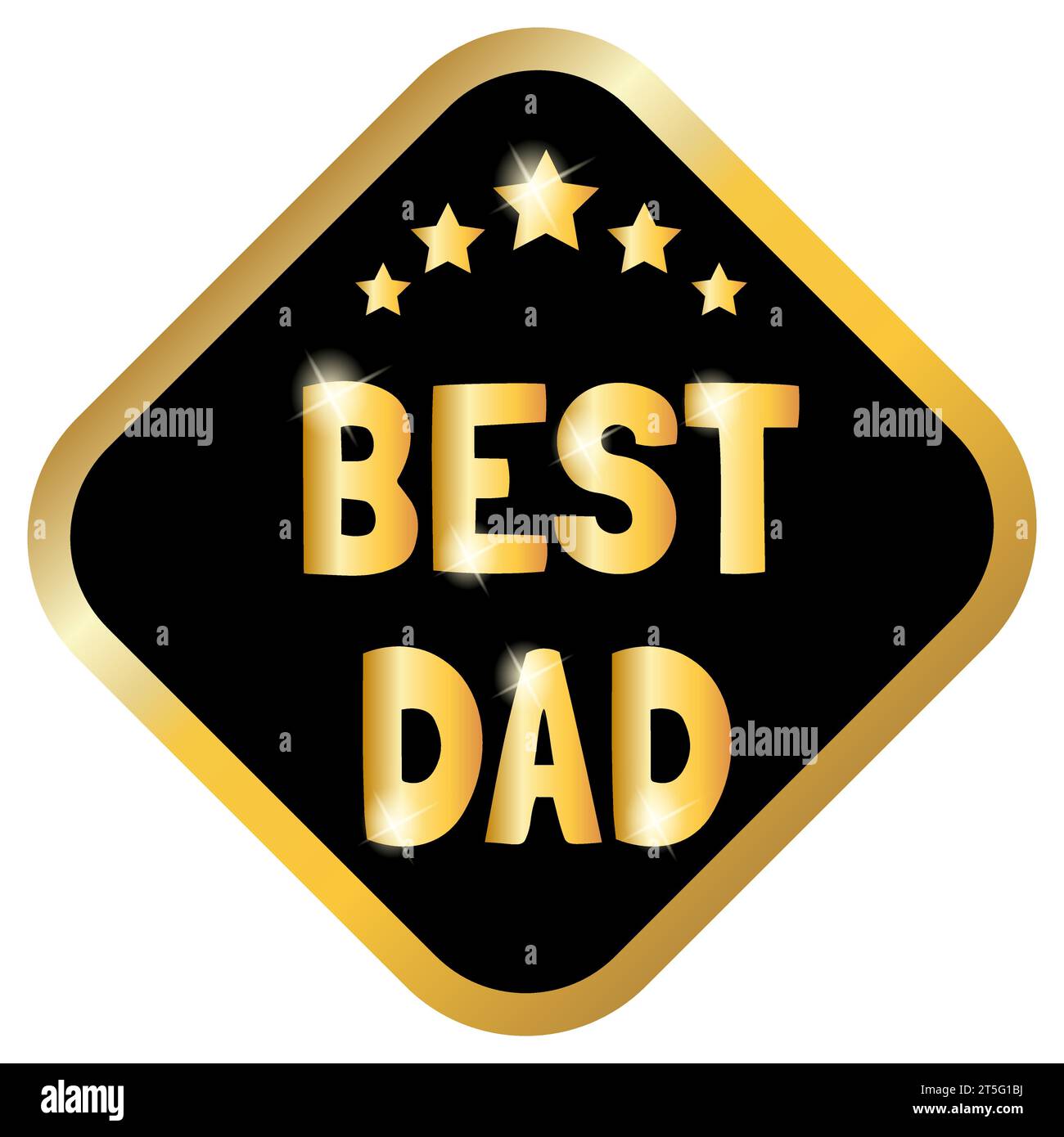 Golden badges "Best dad". Vector illustration Stock Vector Image & Art ...