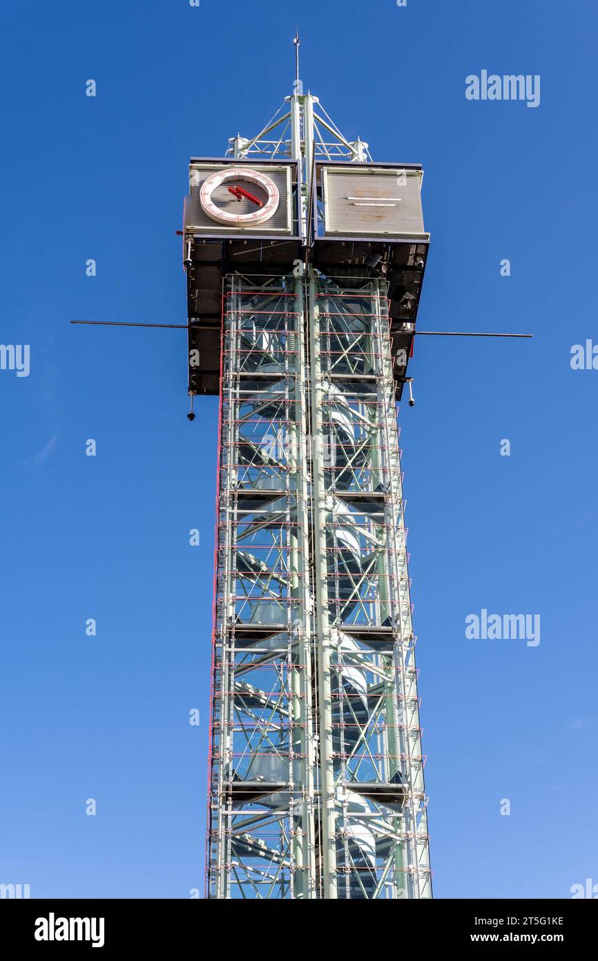 Oslo, Norway: Clock tower, Jernbanetorget in central Oslo Stock Photo ...