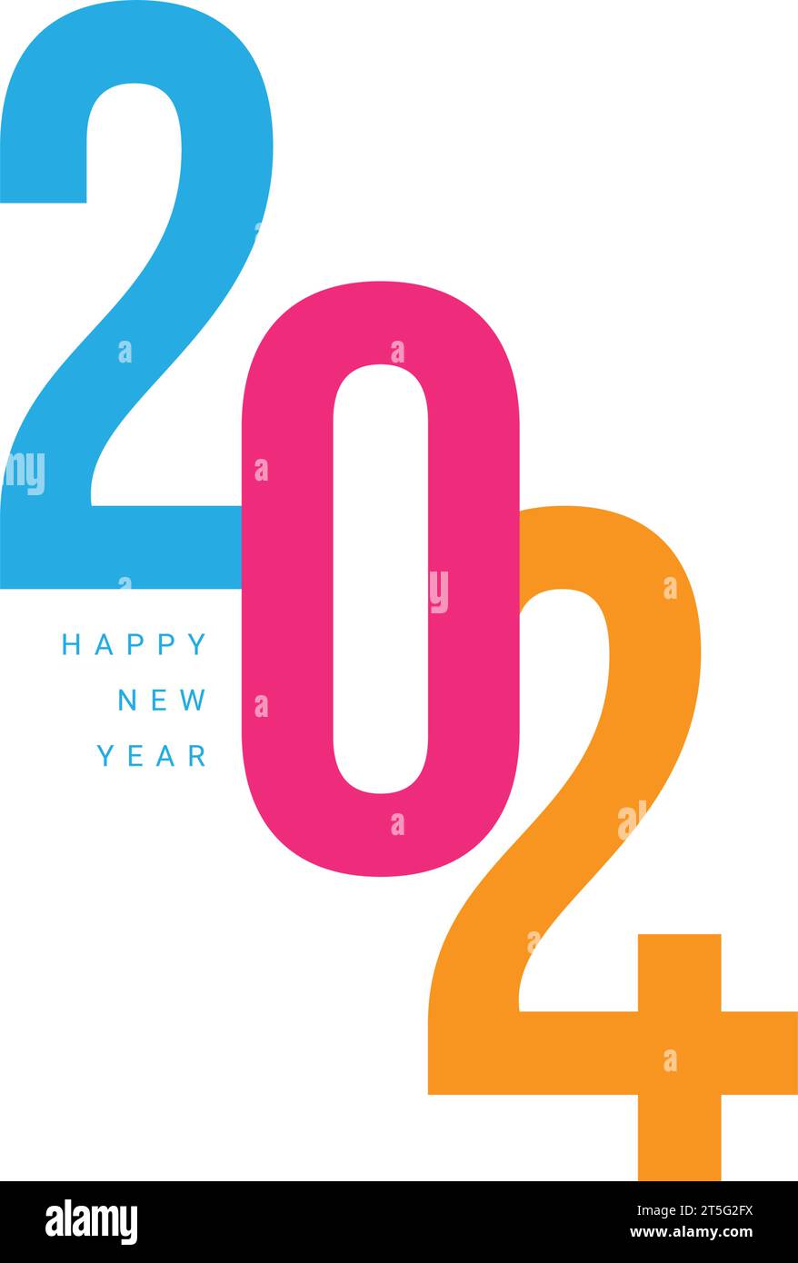 2024 typography logo design concept Stock Vector Image & Art - Alamy