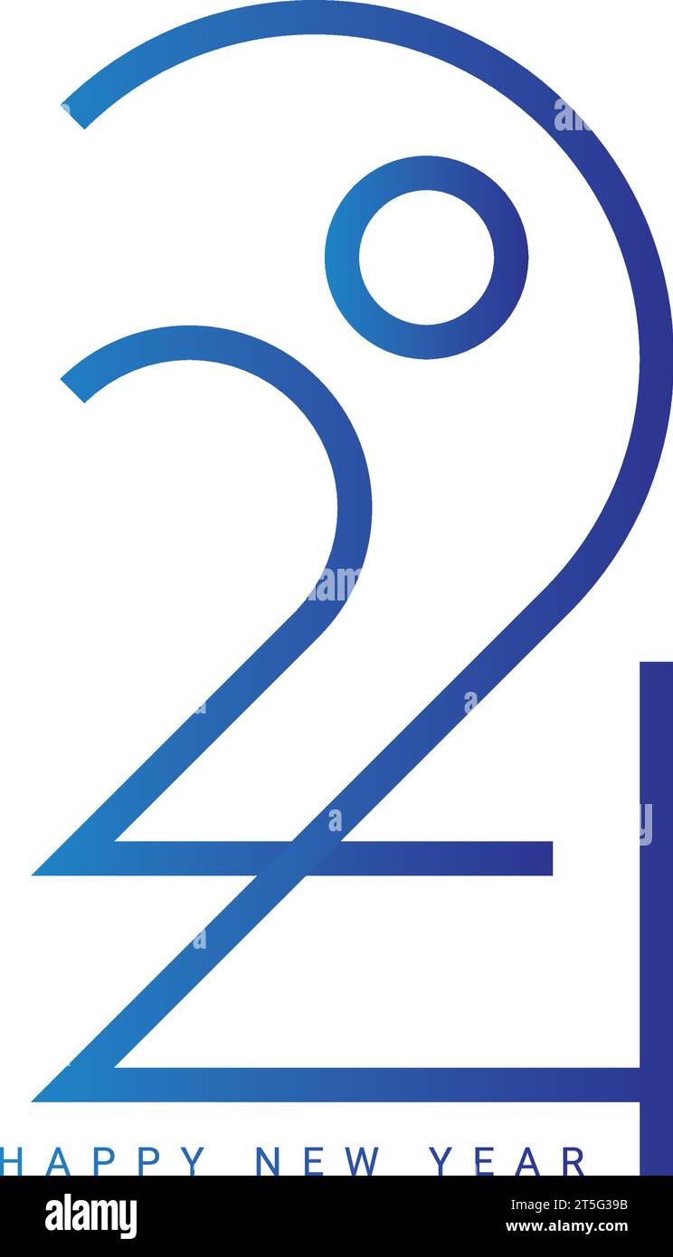2024 typography logo design concept Stock Vector Image & Art - Alamy