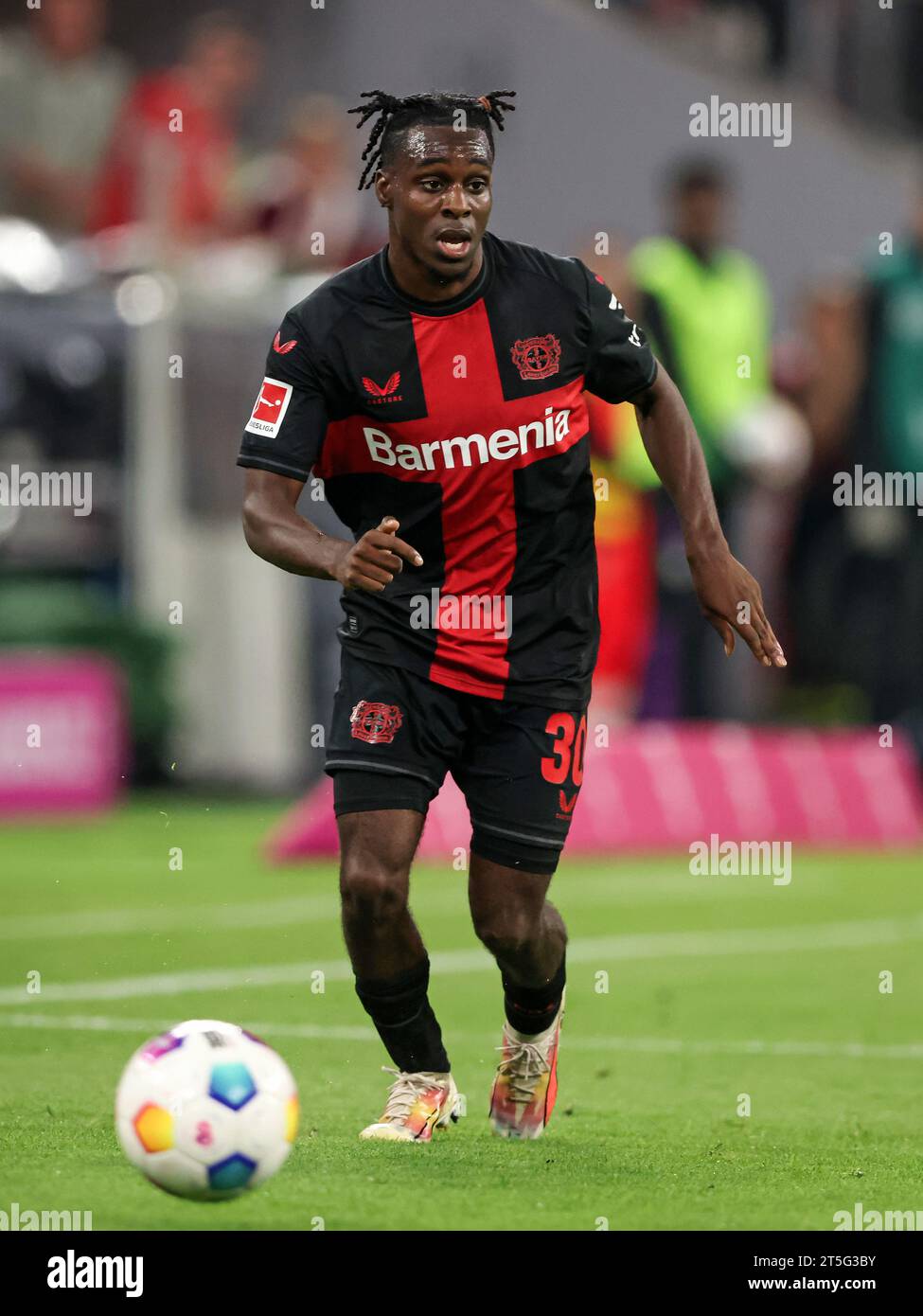 Jeremie Frimpong of Bayer Leverkusen FC Bayern MŸnchen - Bayer ... Jeremie Frimpong of Bayer Leverkusen FC Bayern MŸnchen - Bayer ...