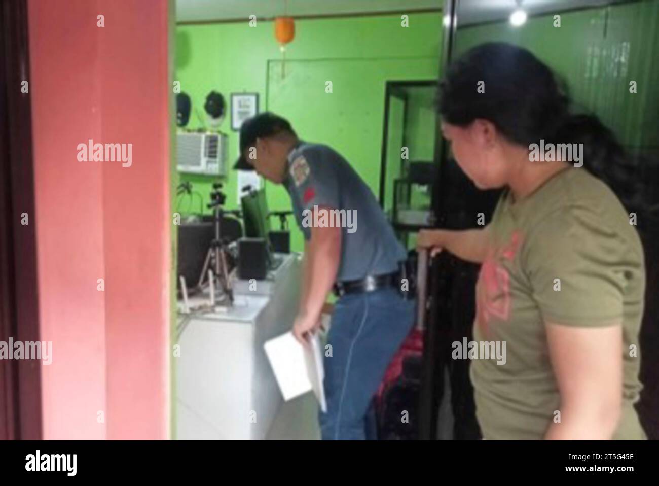 In this handout photo provided by the Calamba Municipal Police Station ...