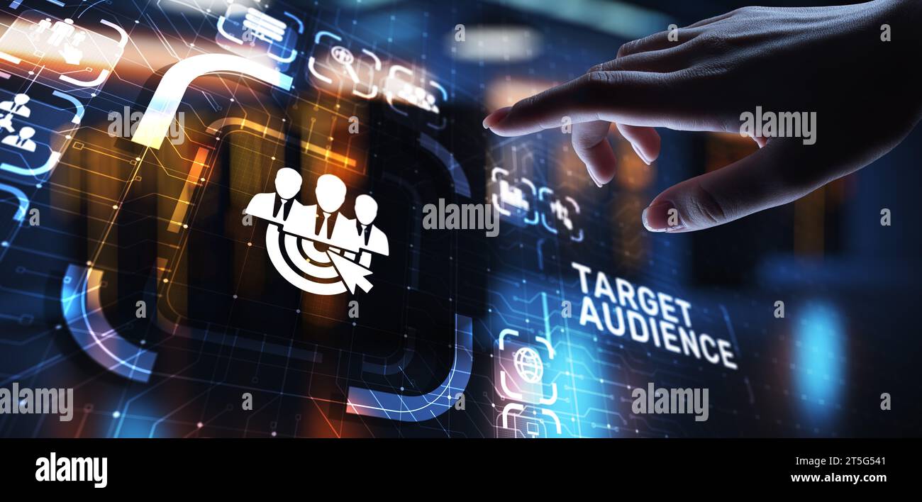 Target audience customer segmentation marketing strategy concept on ...