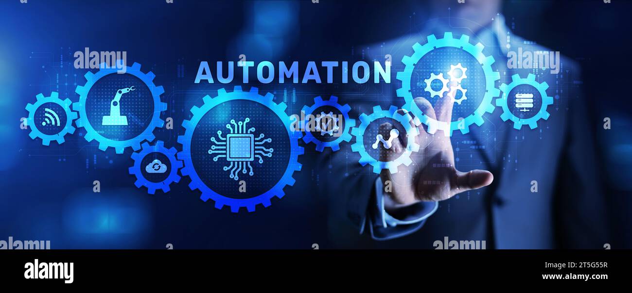 Automation Gears icon RPA Software development business process ...