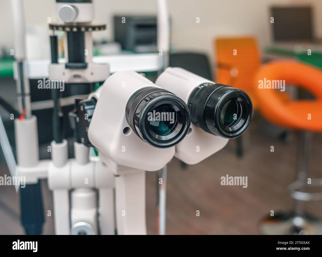 Ophthalmological clinic, eye care, selection of glasses. Optical ...