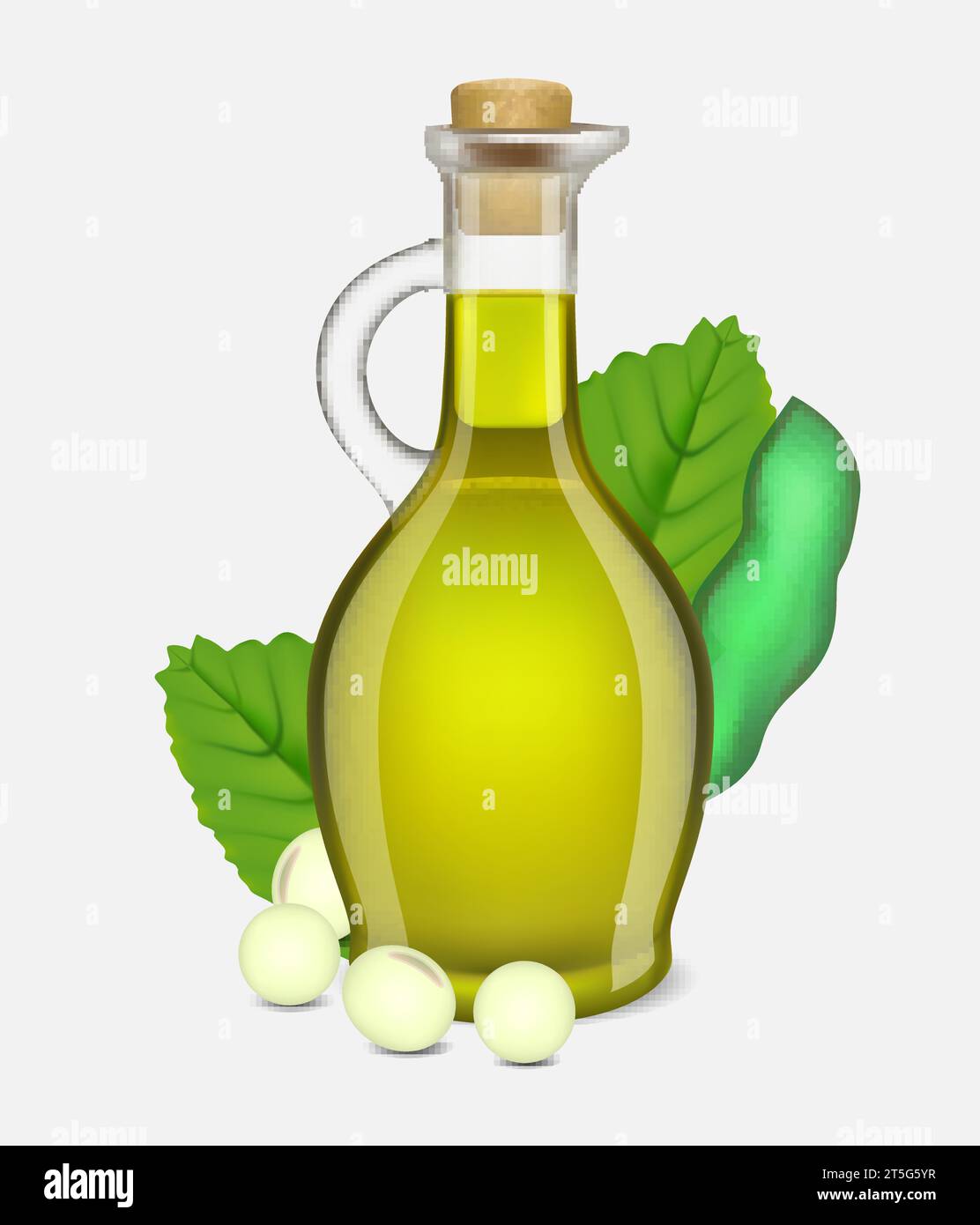 Leaves berries in glass Stock Vector Images - Alamy