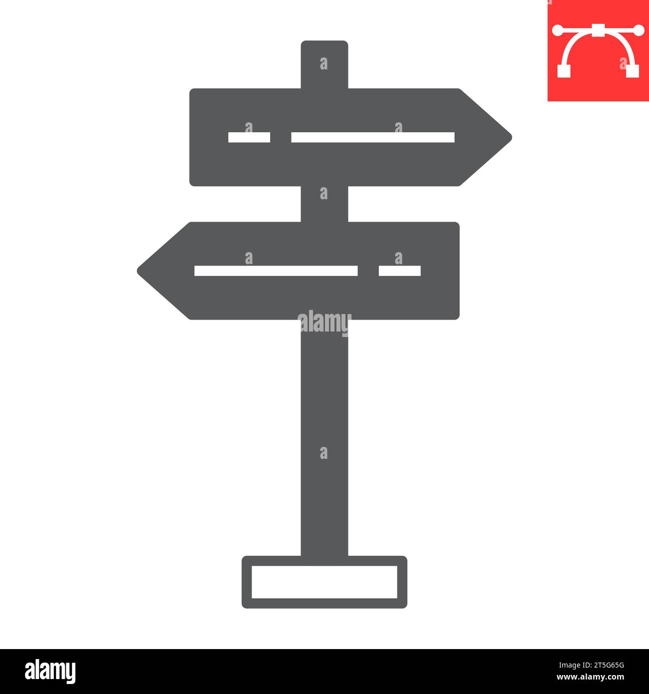 Signposts vector vectors hi-res stock photography and images - Alamy
