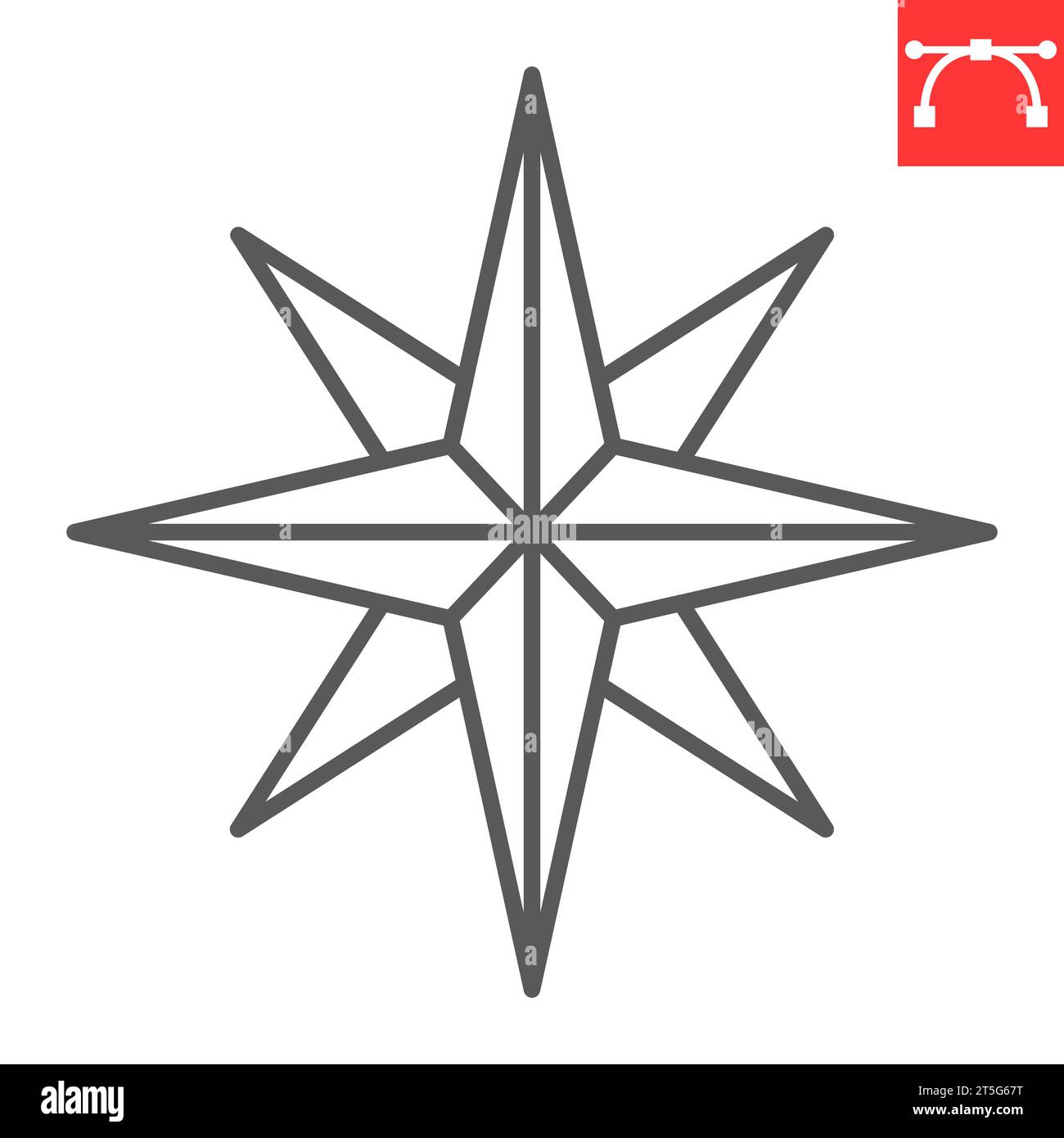 Compass Rose Outline