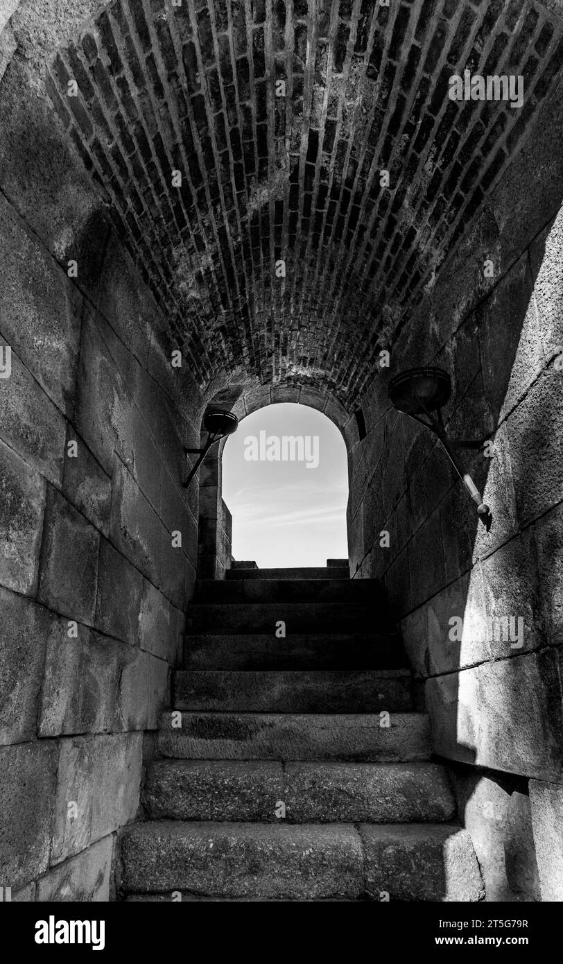 Interior of one of the entrances to the stands of the old Roman Theater ...