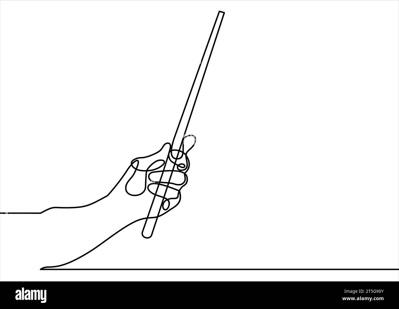 Hand holding pointer, can be used with a chart or something else as a ...