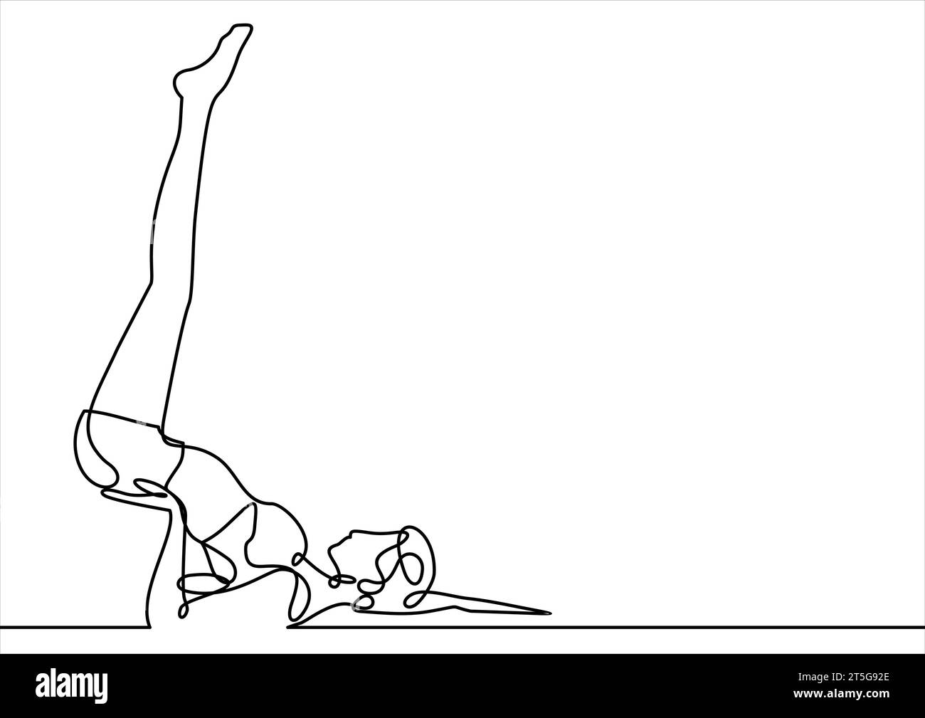 woman practicing yoga-continuous line drawing Stock Vector Image & Art ... woman practicing yoga-continuous line drawing Stock Vector Image & Art ...