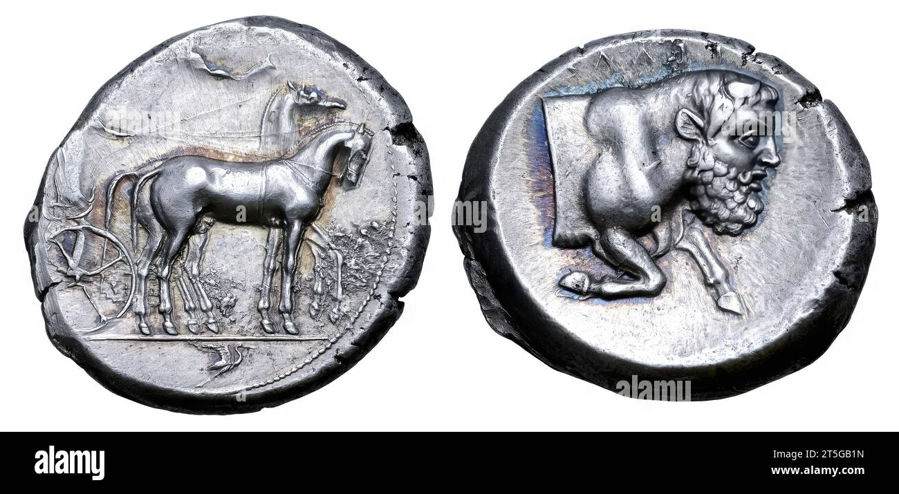 Photo Ancient Greek coins Stock Photo - Alamy