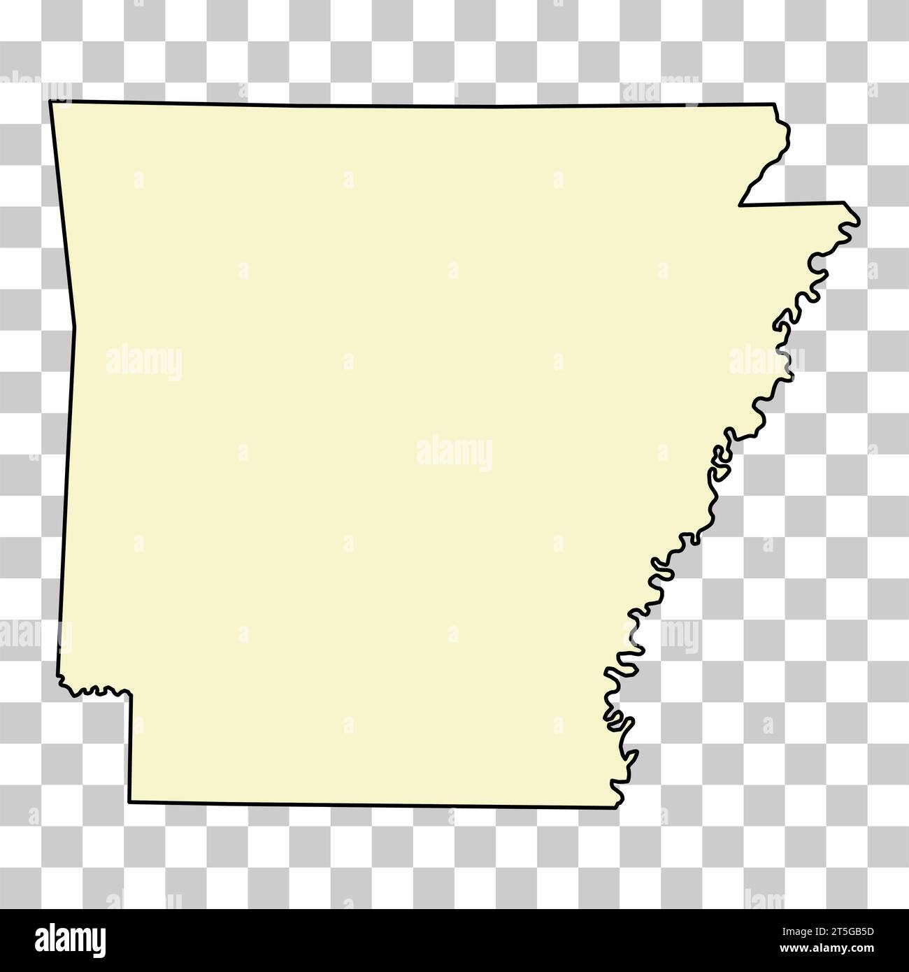 Arkansas map shape, united states of america. Flat concept icon symbol ...