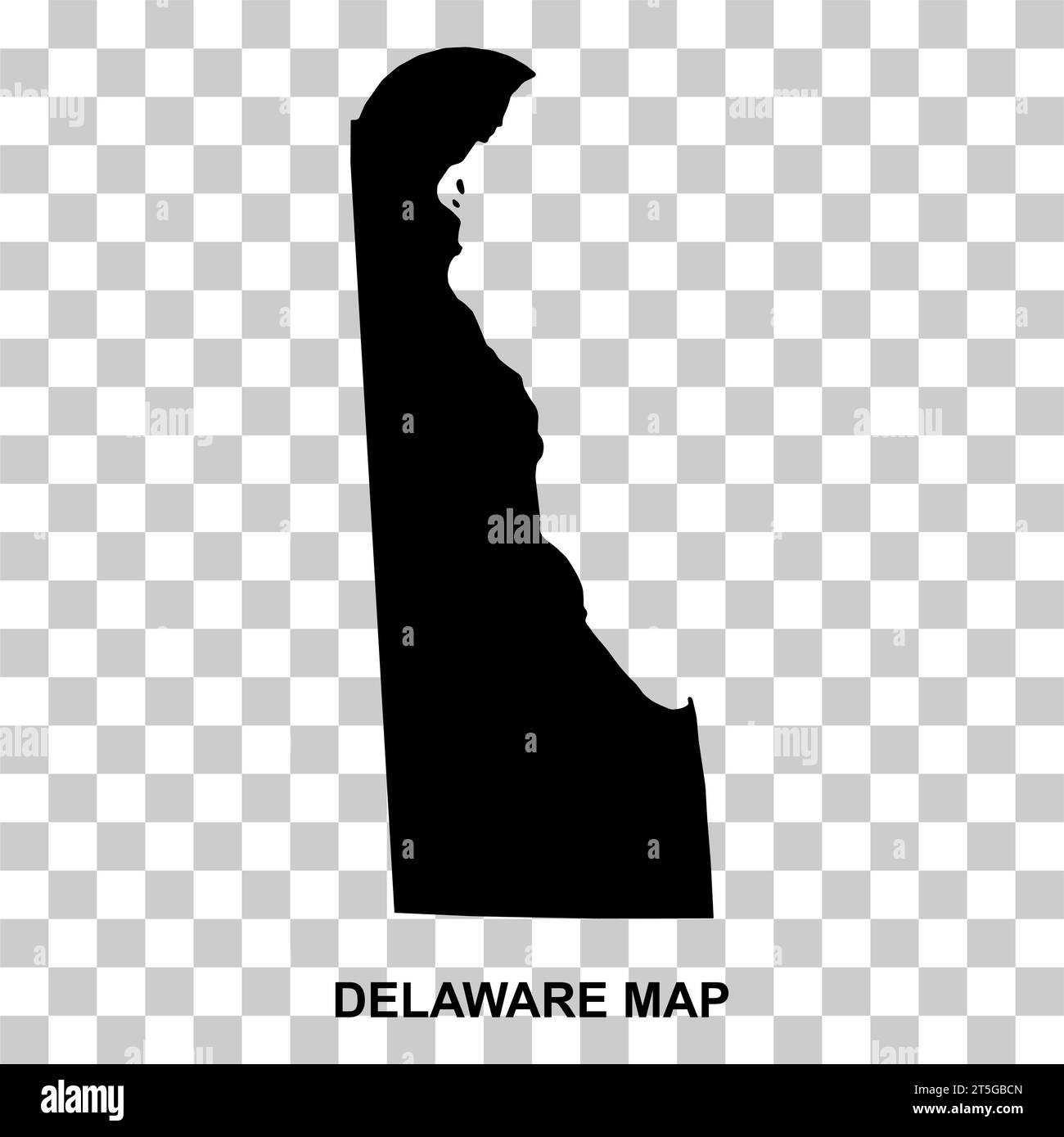 Delaware map shape, united states of america. Flat concept icon symbol ...