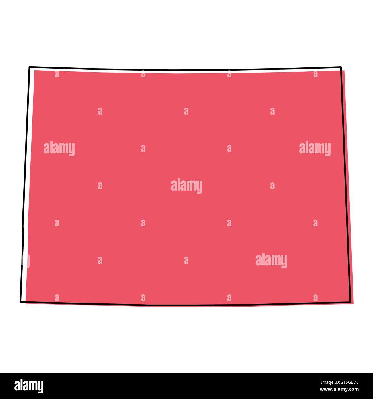 Colorado map shape, united states of america. Flat concept icon symbol ...