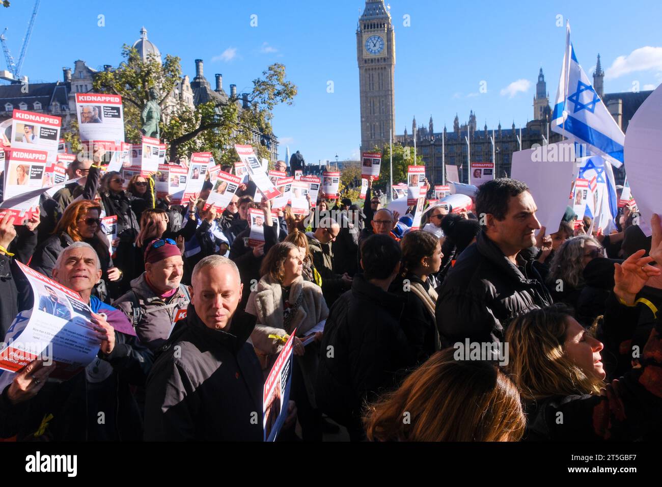 Parliament Square, London, UK. 5th Nov 2023. Bring Them Home protest ...