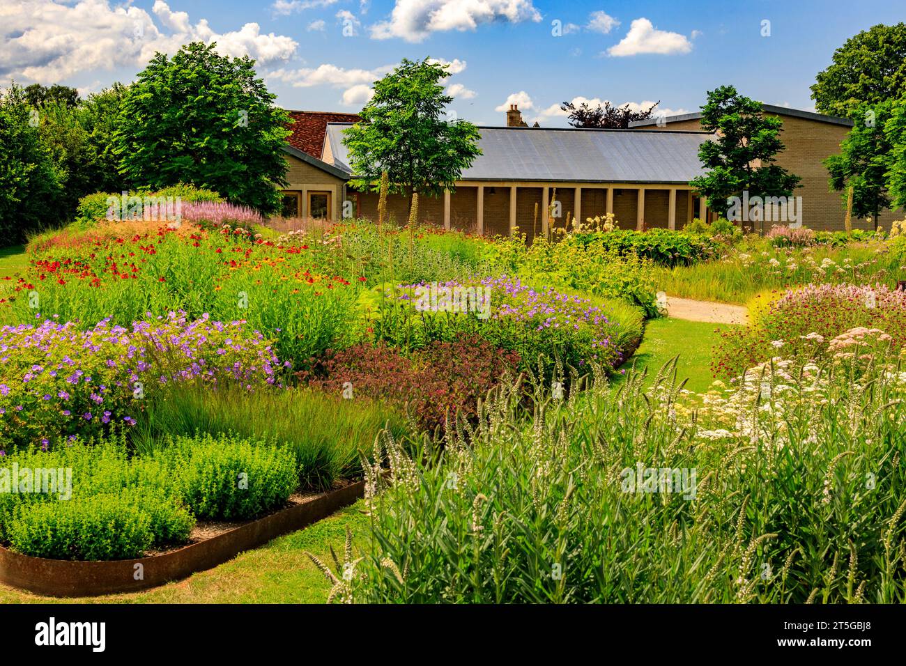 Colourful summer borders in the garden created by renowned Dutch ...