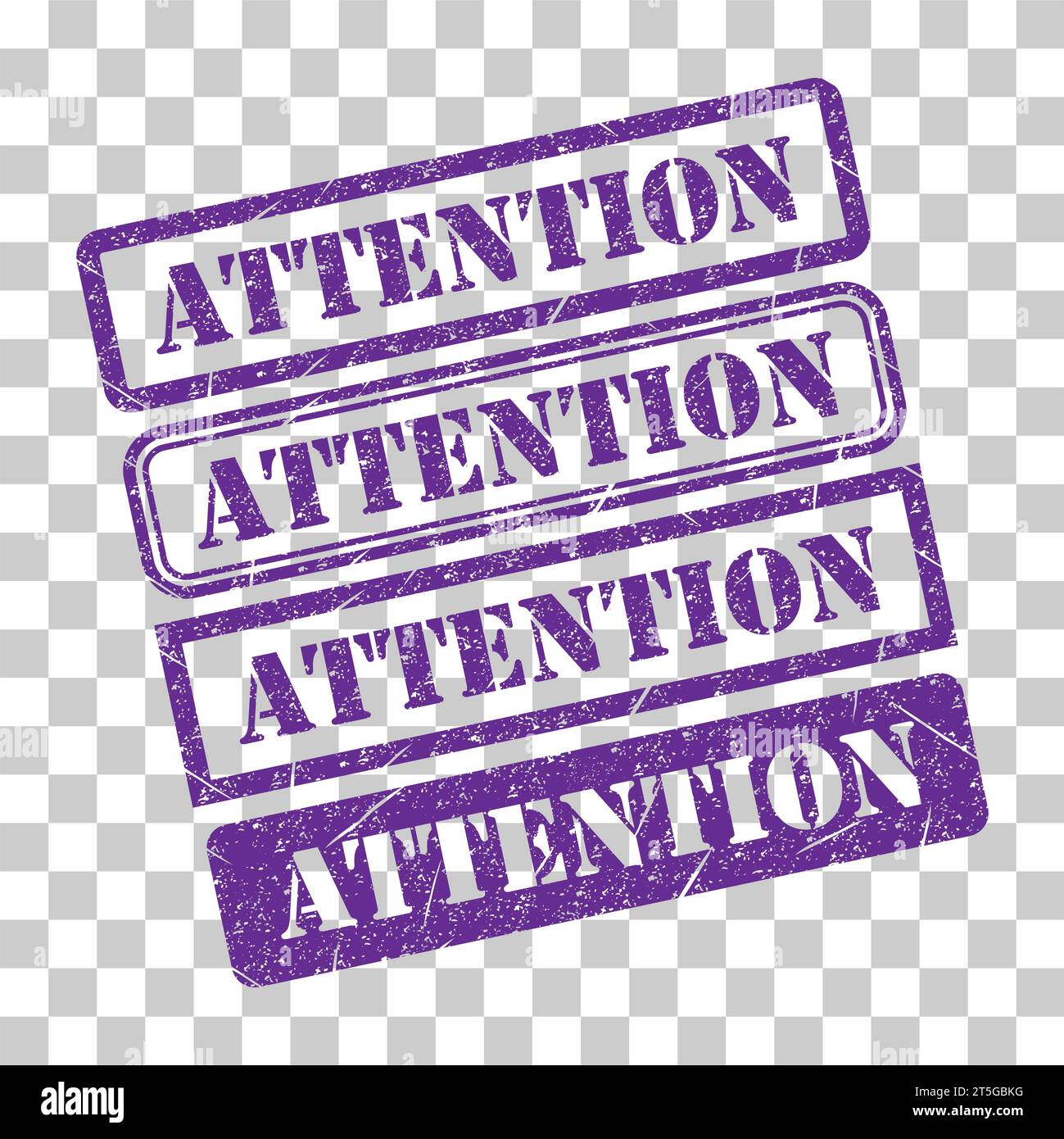 Set of Attention stamp symbol, label sticker sign button, text banner ...