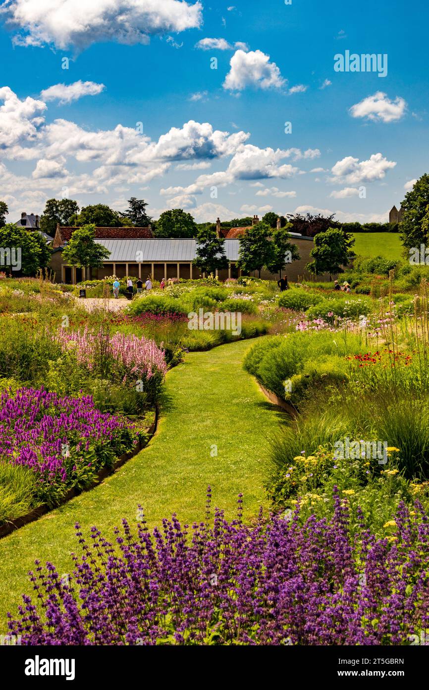 Colourful summer borders in the garden created by renowned Dutch ...
