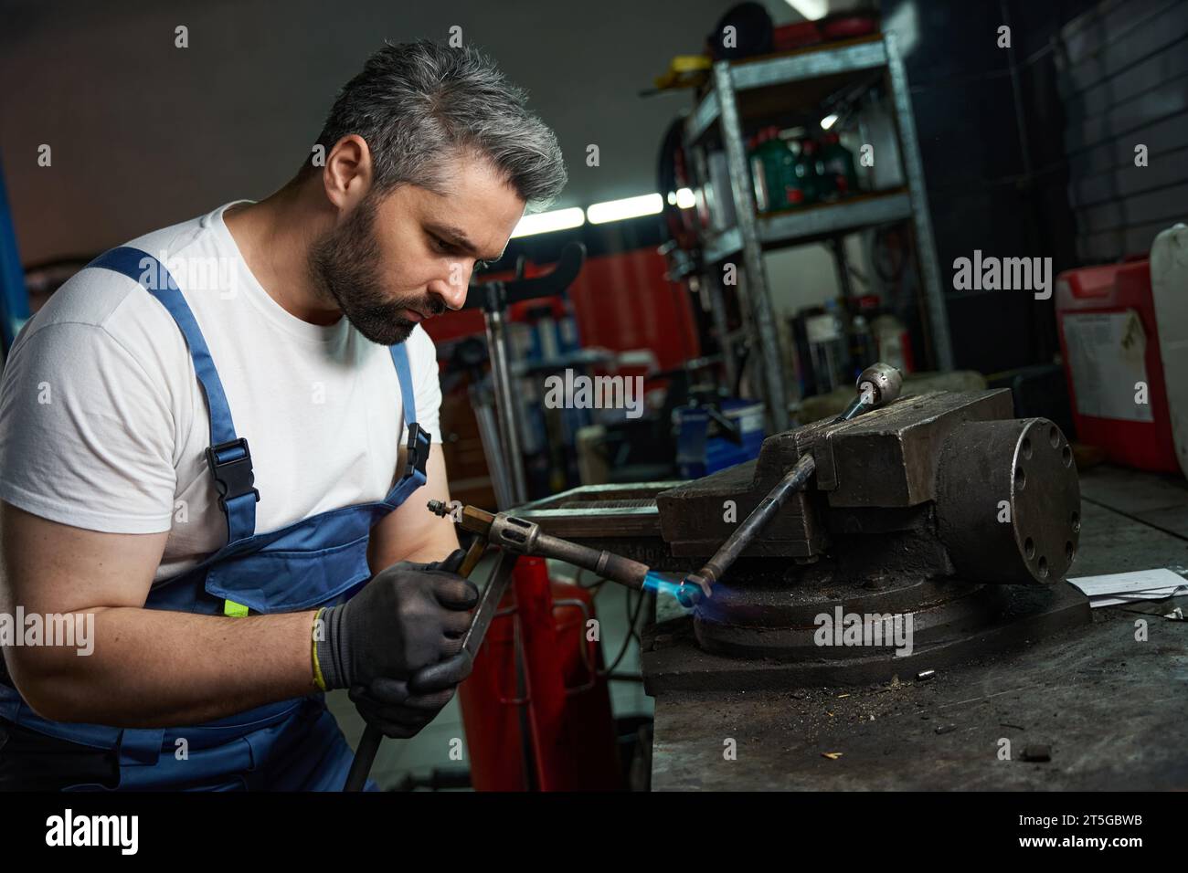 Welder perform hi-res stock photography and images - Alamy