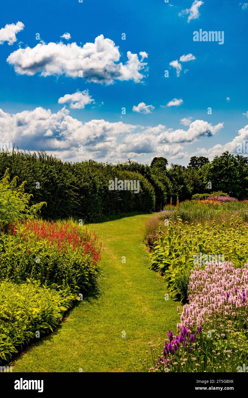 Colourful summer borders in the garden created by renowned Dutch ...