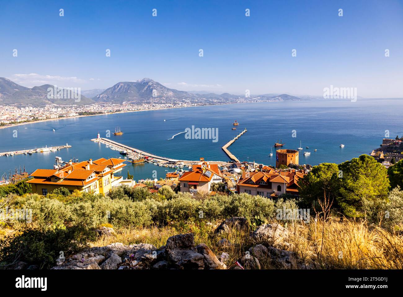 Exploring the city of Alanya with its imposing castle on the Turkish ...