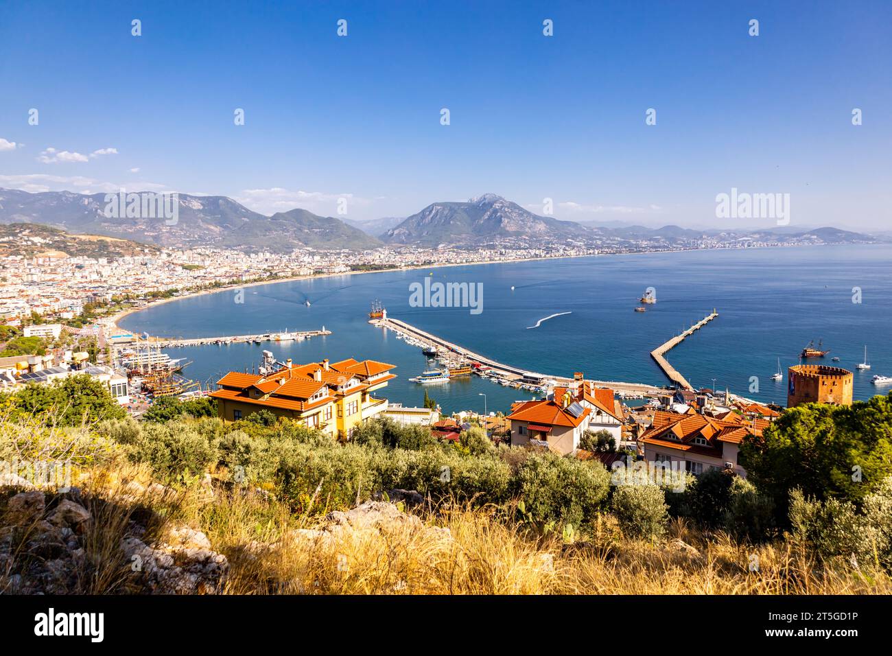Exploring the city of Alanya with its imposing castle on the Turkish ...