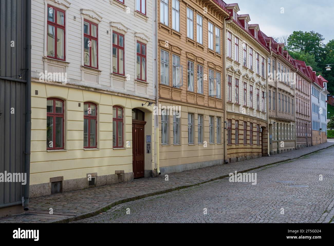 Gothenburg, Sweden: Street and architecture of the central historical ...