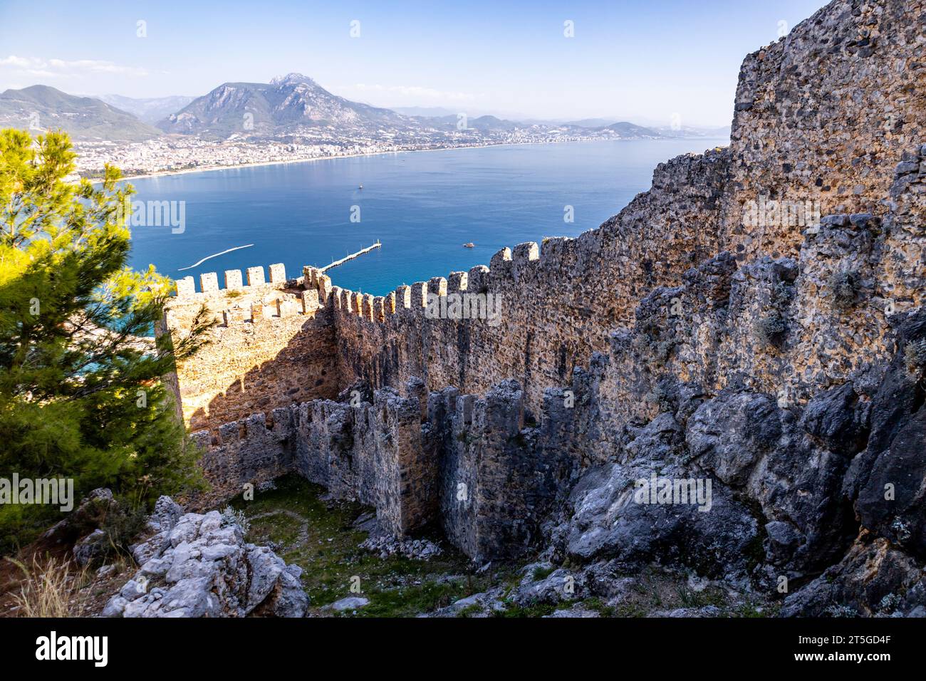 Exploring the city of Alanya with its imposing castle on the Turkish ...