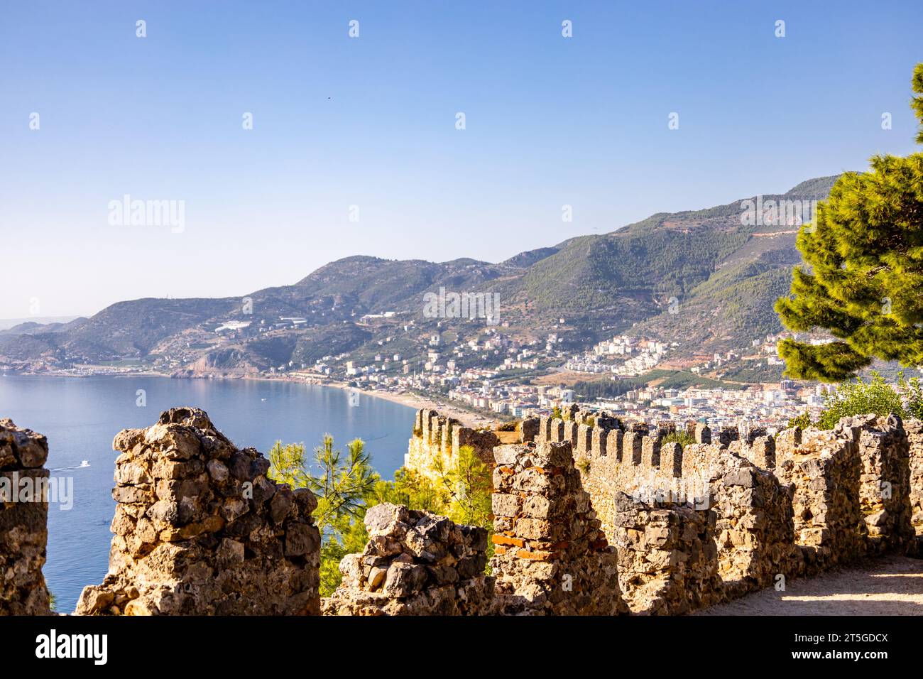 Exploring the city of Alanya with its imposing castle on the Turkish ...