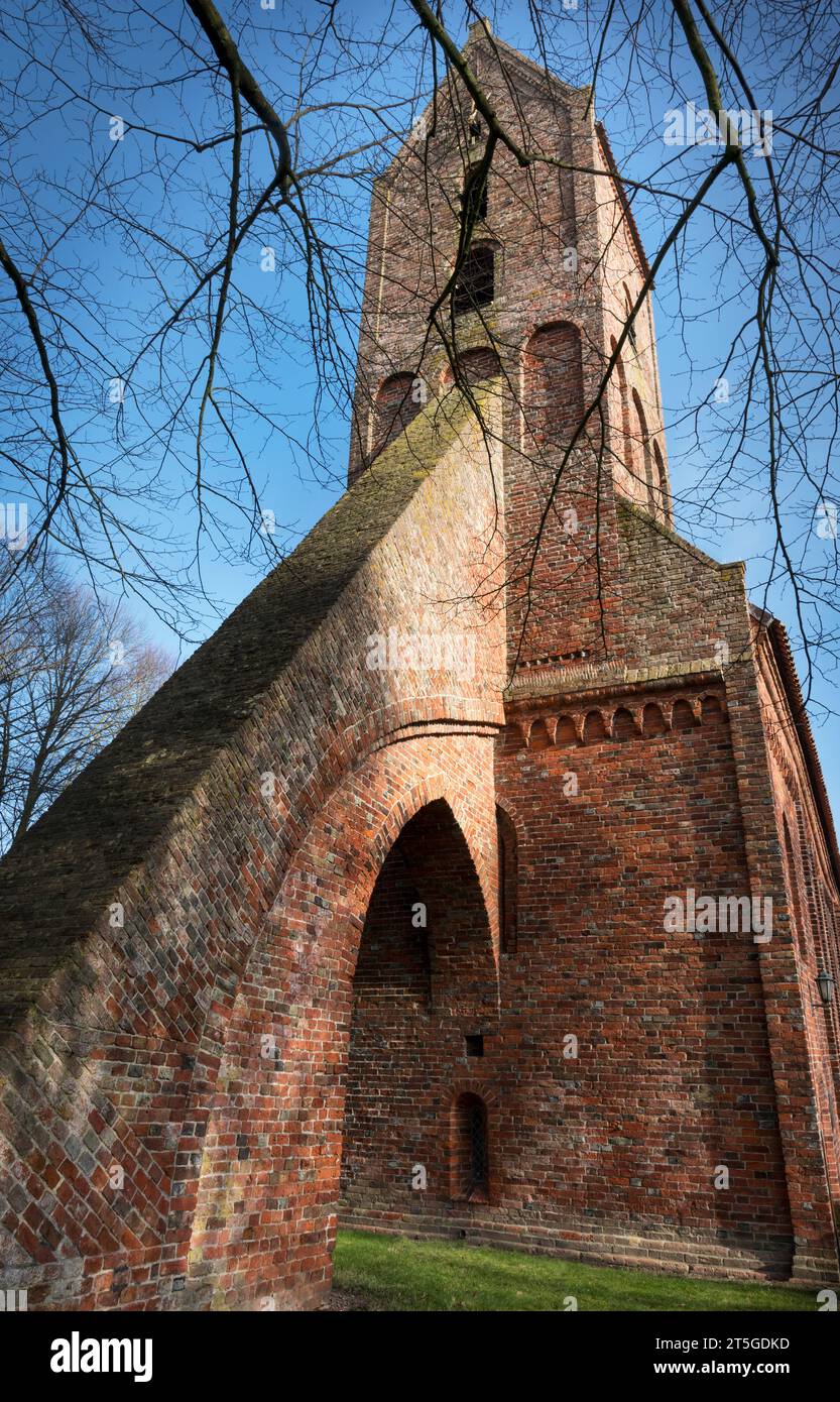 The Sebastiaankerk is a striking church because of the huge buttress in ...