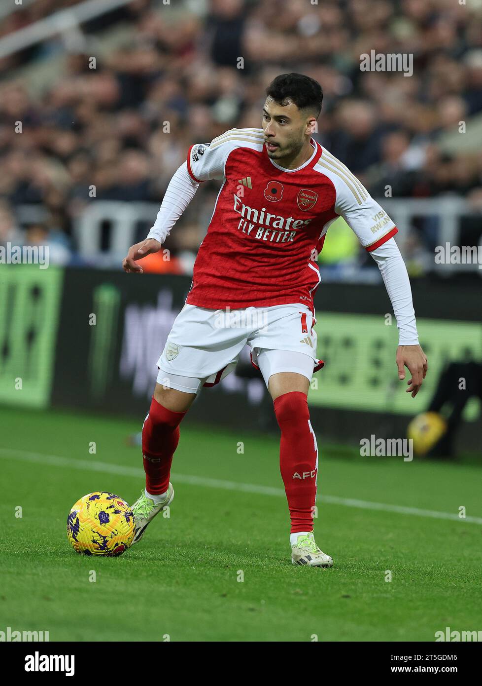 Newcastle Upon Tyne, UK. 4th Nov, 2023. Gabriel Martinelli of Arsenal ...