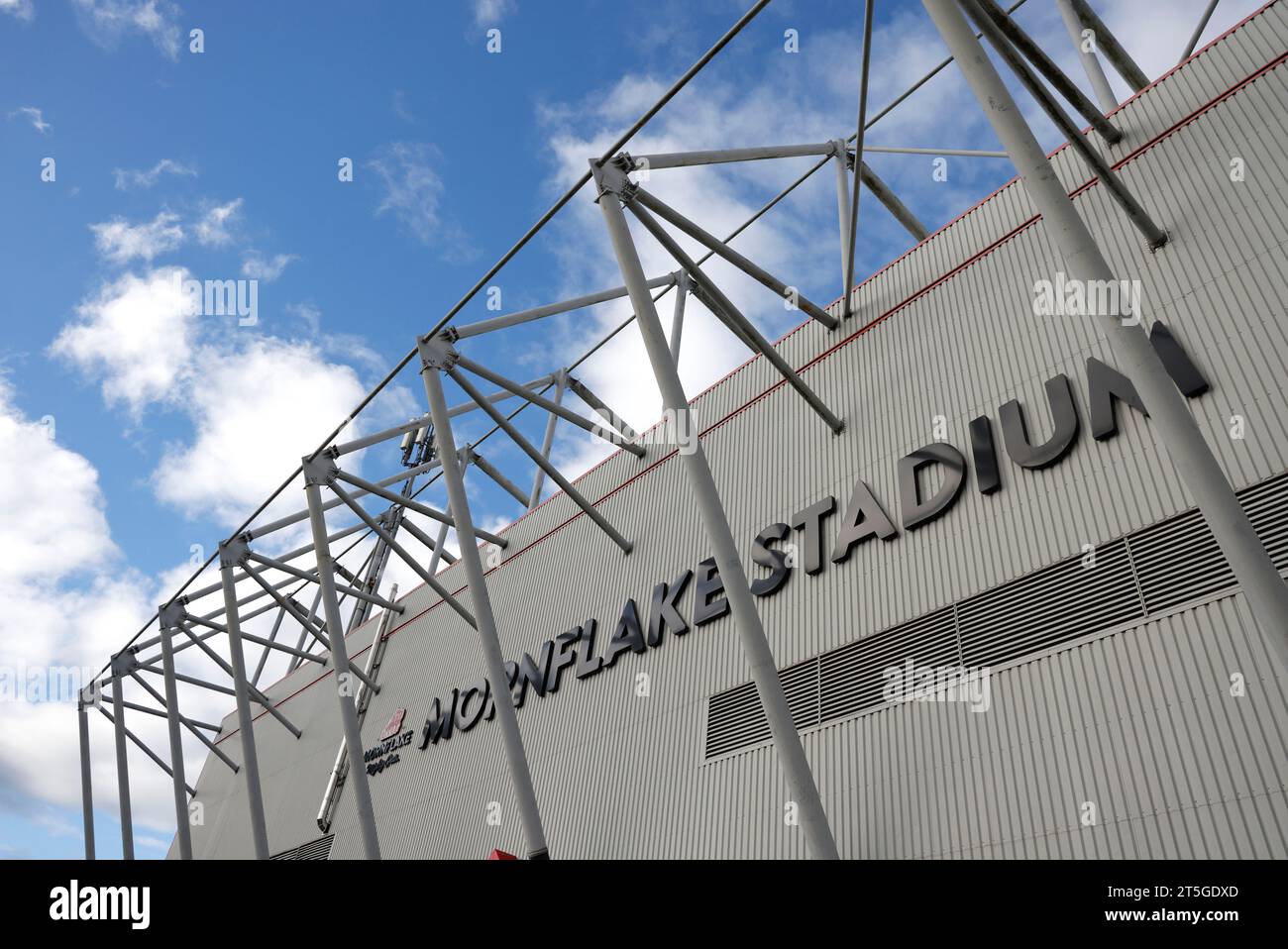 A general view of the Mornflake Stadium, Crewe. Picture date: Sunday ...