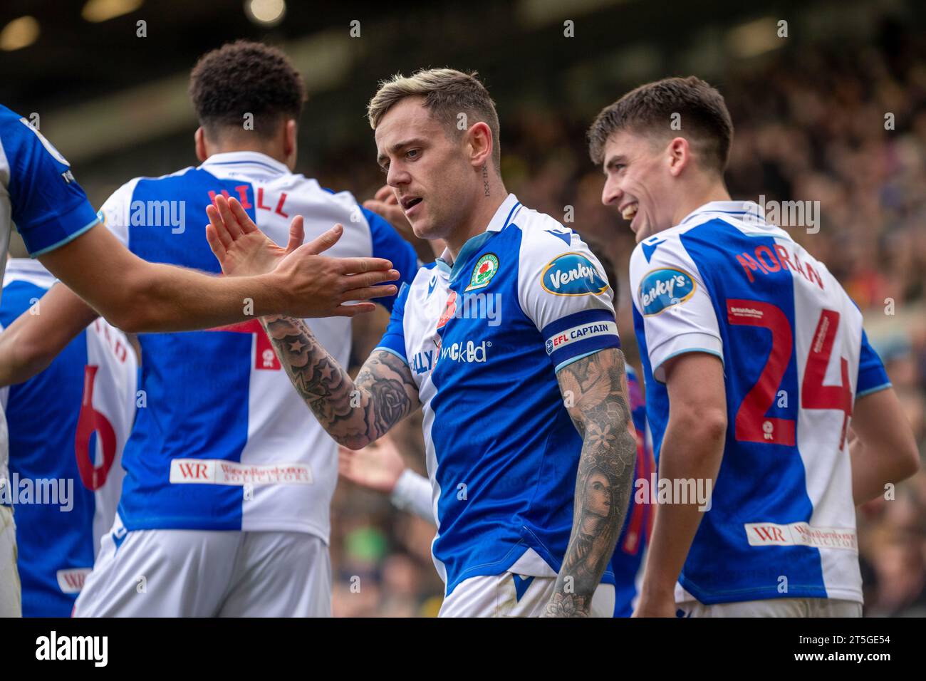 Norwich on Sunday 5th November 2023. Blackburn Rovers Sammie Szmodics ...