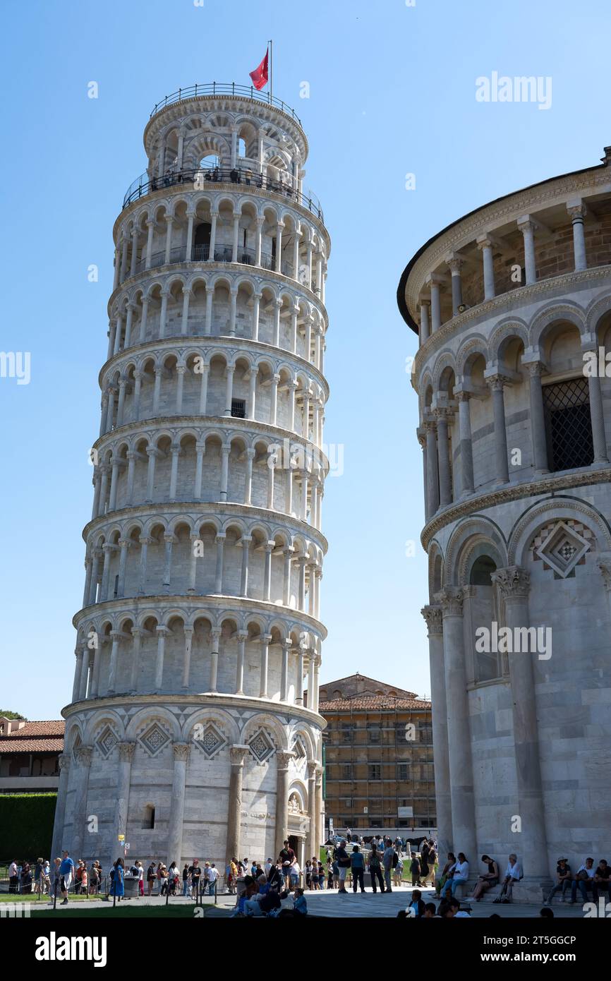 Leaning Tower of Pisa (The campanile, or freestanding bell tower, of ...