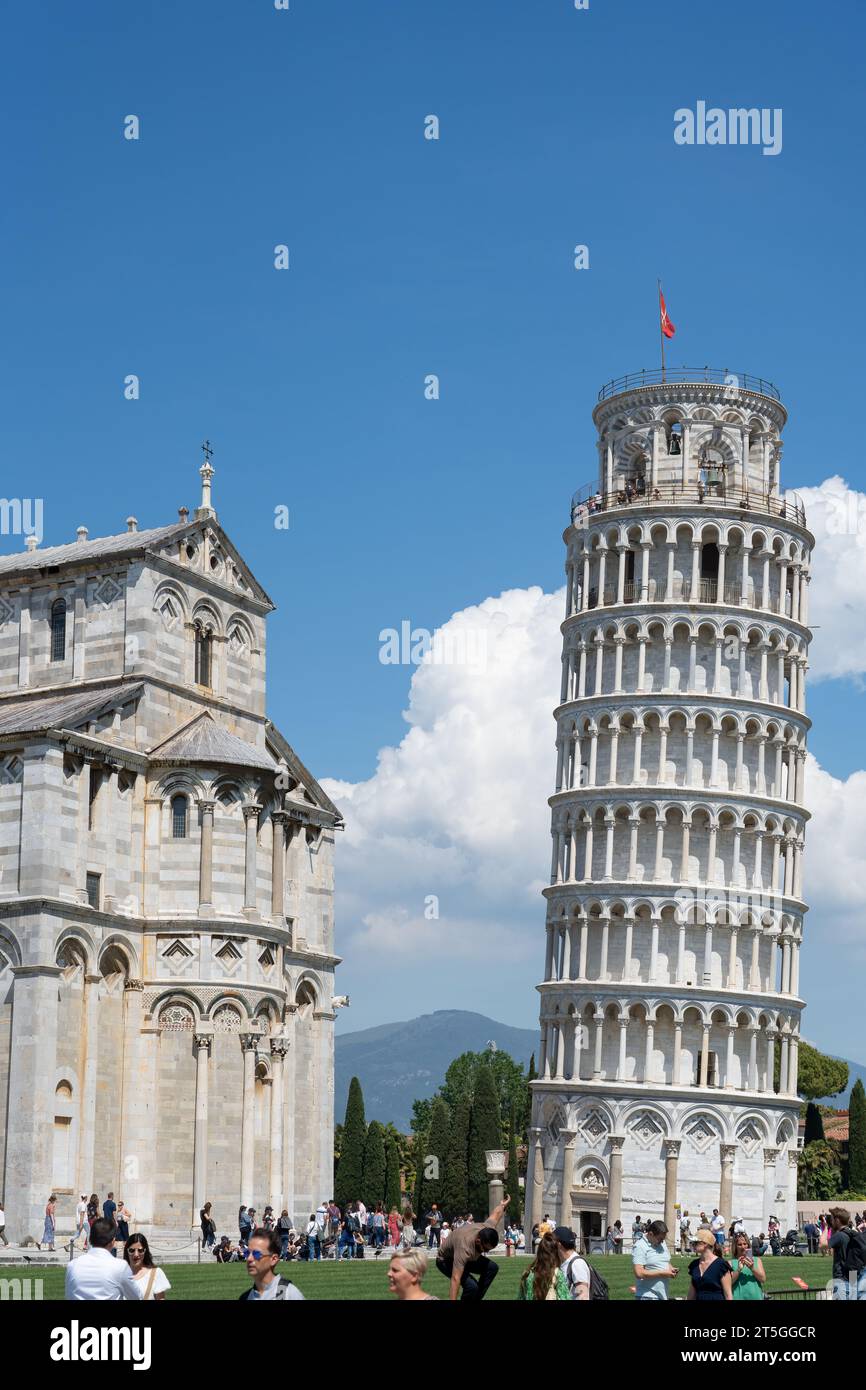 Leaning Tower of Pisa (The campanile, or freestanding bell tower, of ...