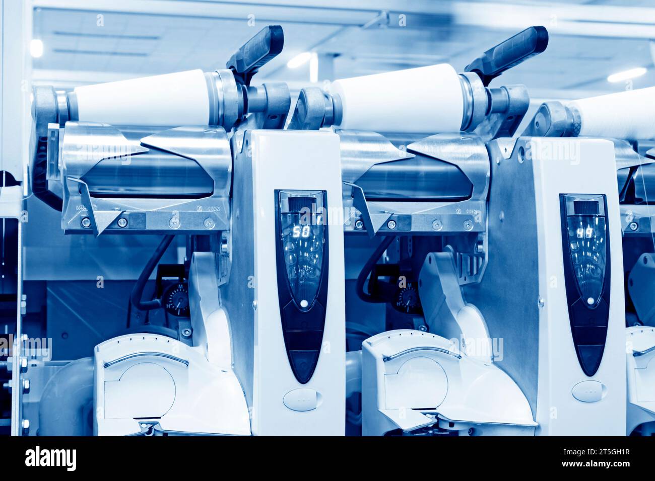 Spinning machinery and equipment features Stock Photo - Alamy