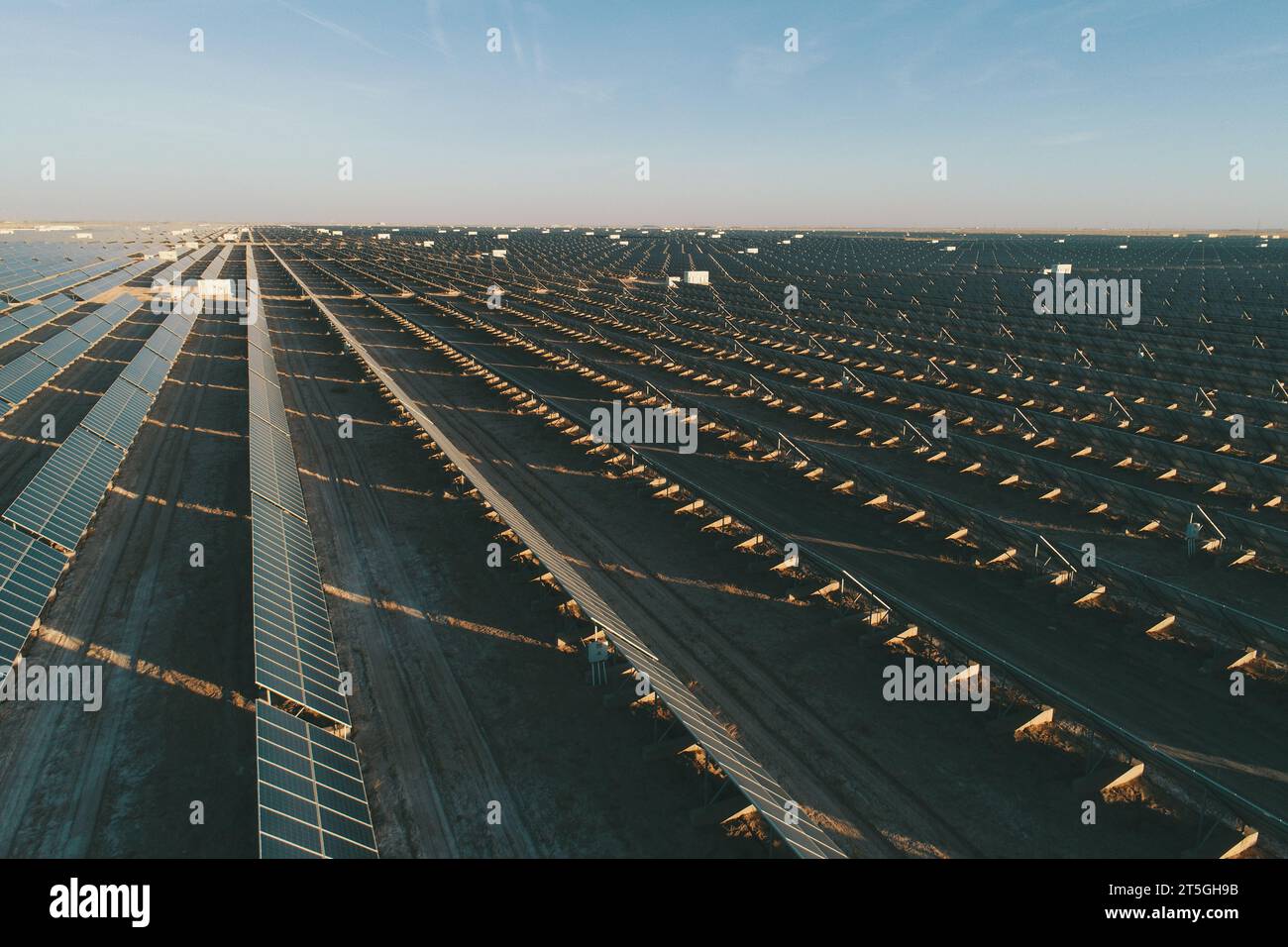 HAMI, CHINA - NOVEMBER 5, 2023 - An aerial photo shows solar ...