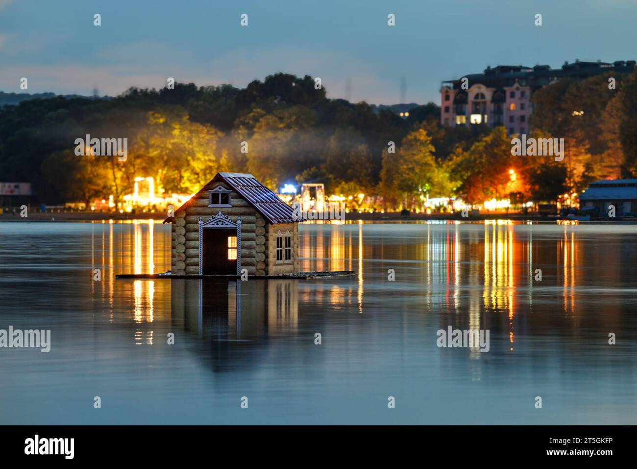 Floating house in the Parcul Valea Morilor in Chisinau (Modova) by ...